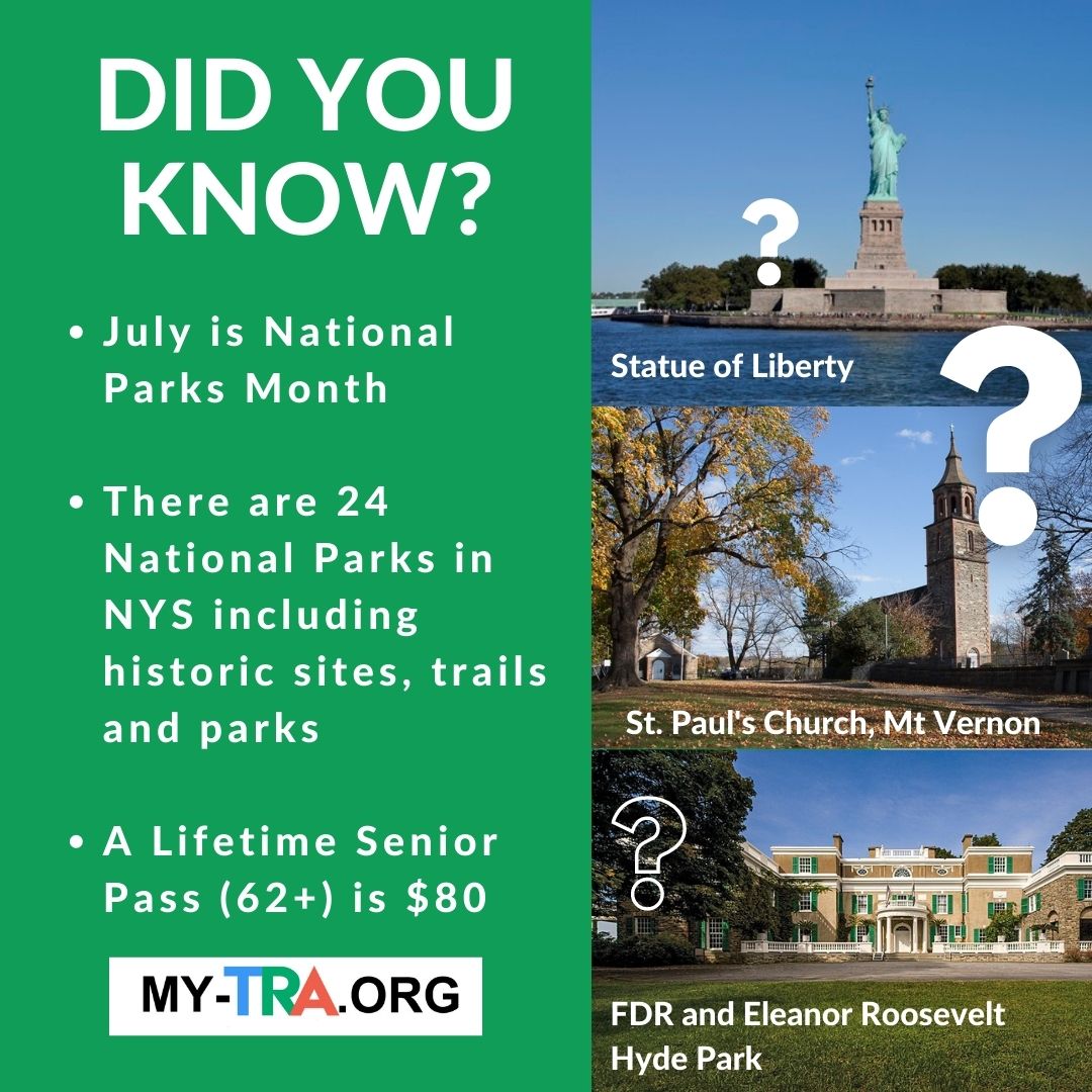 July is National Parks Month - TRA
