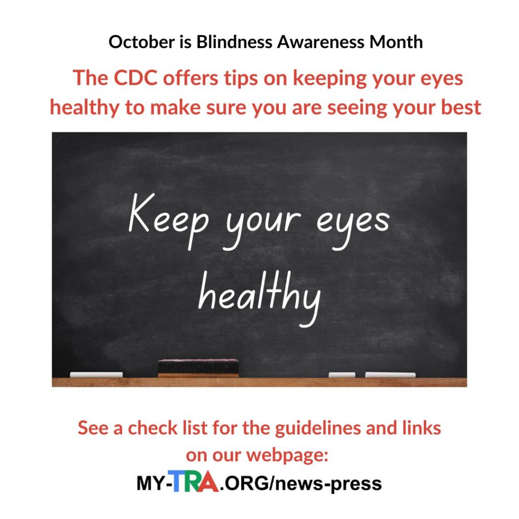 CDC Offers Tips on Keeping Your Eyes Healthy - TRA