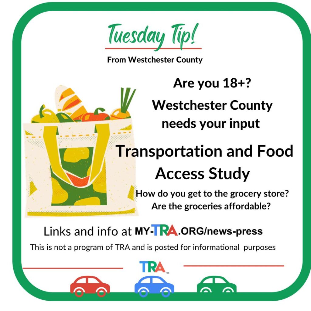 Westchester County’s Department of Planning needs your input - TRA
