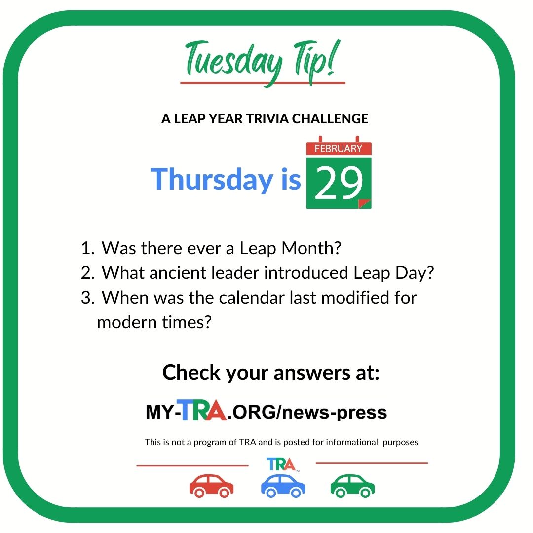 It’s Leap Year - TRA