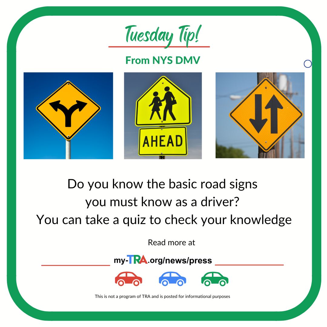 Do you know the basic road signs? - TRA